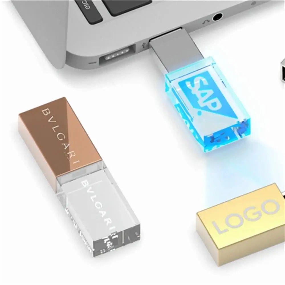 Crystal USB Flash Drive | Custom USB Flash Drives | Custom Printed ...