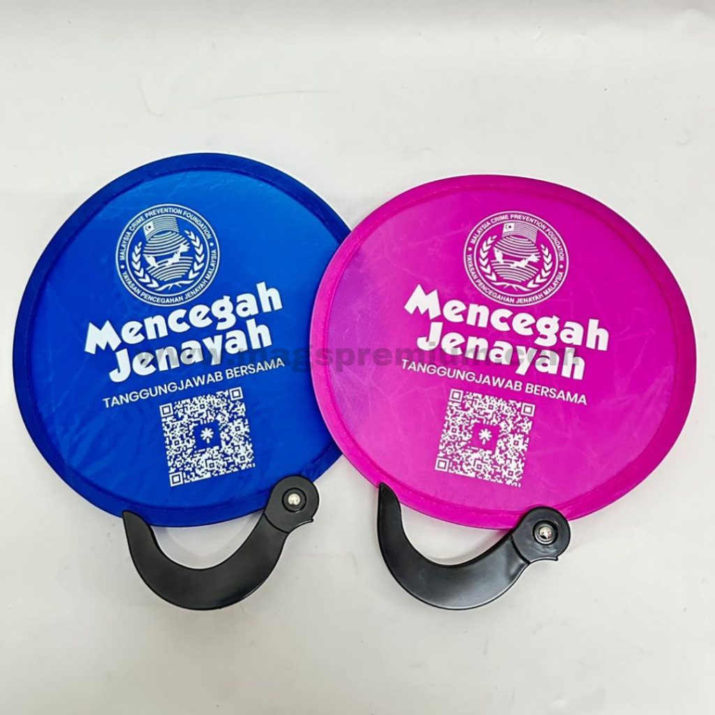 Foldable Nylon Hand Fan | Foldable Hand Fan | Custom Hand Fan Malaysia