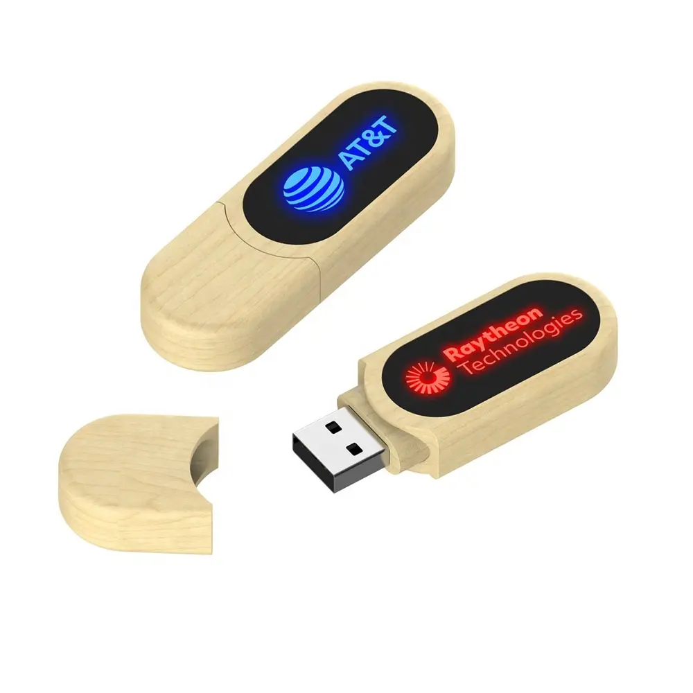 Glow USB Flash Drive | Custom Wood USB Drives | Custom Logo USB Drives