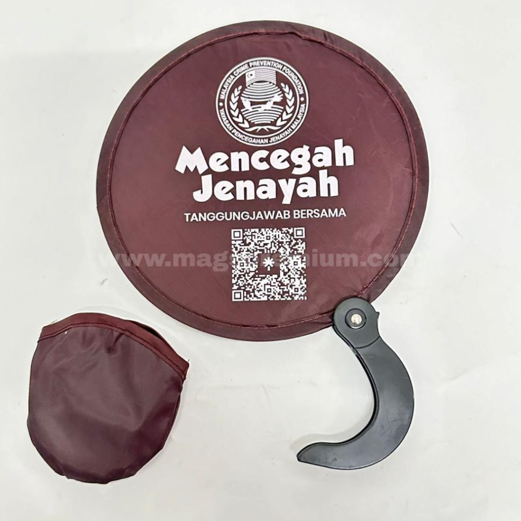 Foldable Nylon Hand Fan | Foldable Hand Fan | Custom Hand Fan Malaysia