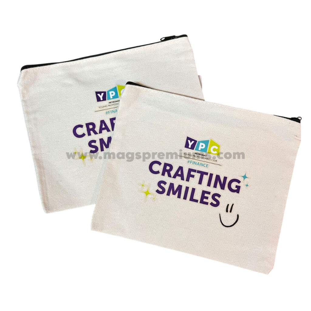 Custom Canvas Zipper Pouch | Canvas Zipper Pouch | Canvas Cosmetic Bag
