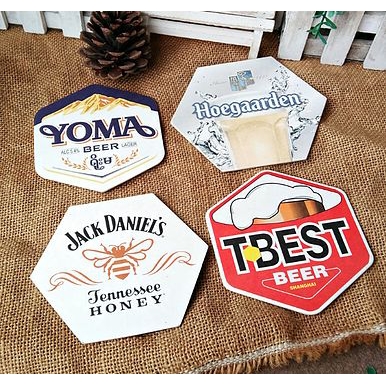 Cardboard Coaster Printing | Cardboard Drink Coasters | Cardboard Bar ...