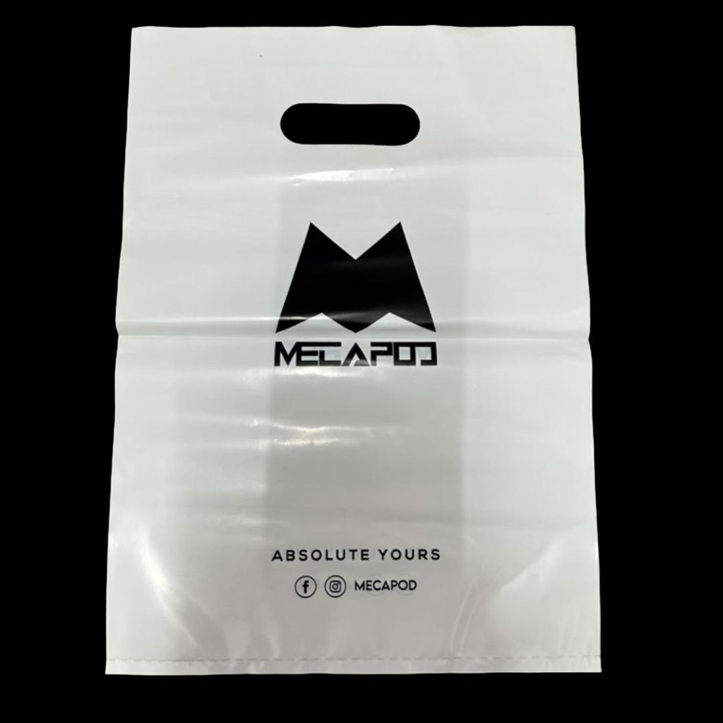 Glossy Die Cut Plastic Bag | Custom Printed Plastic Bags | Printed ...
