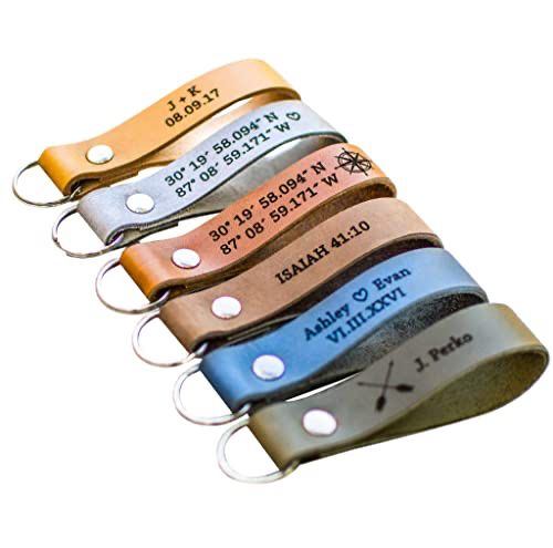 Custom Leather Key Holder | Custom Key Holder | Personalized Key Chain ...