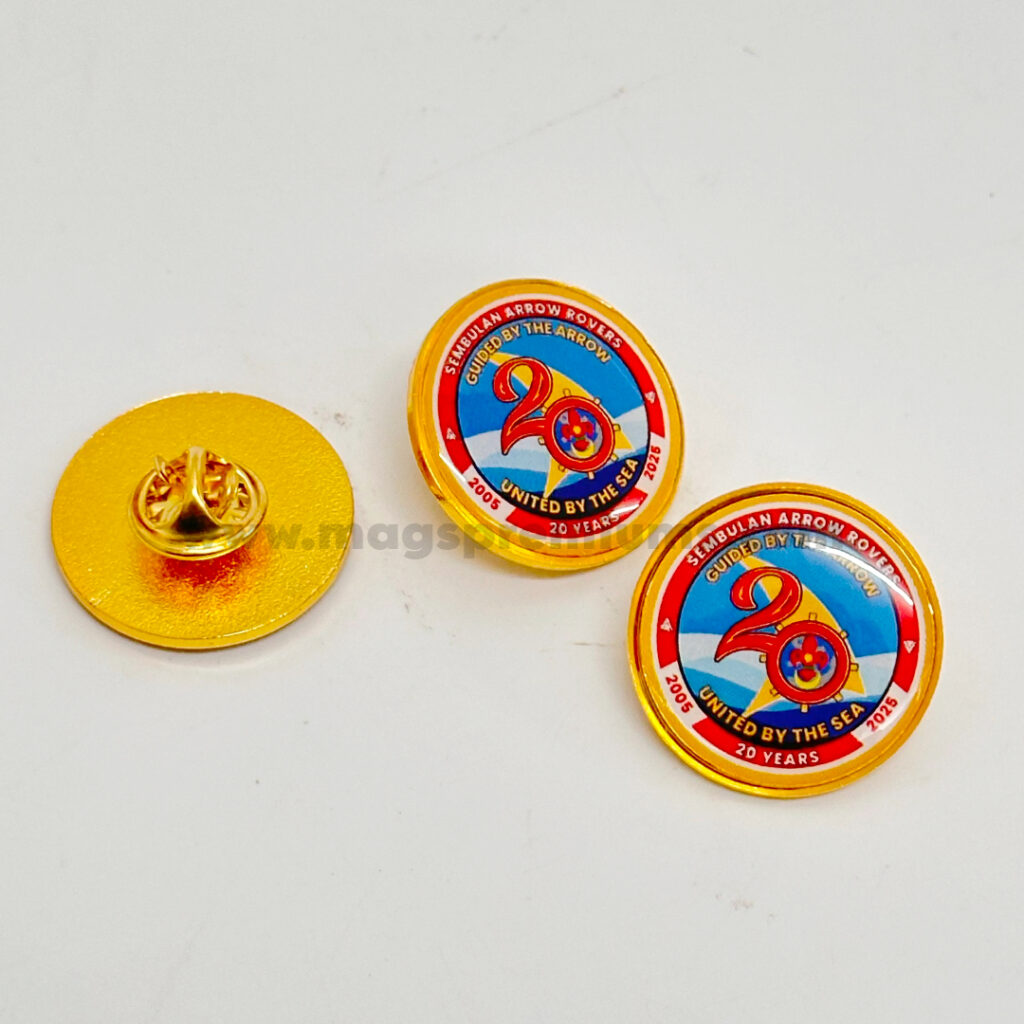 Epoxy Lapel Pin | Enamel Pin Custom Malaysia | Custom Pin Badge
