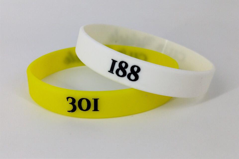 Numbered Silicone Wristbands | Custom Bracelets | Custom Made Wristbands
