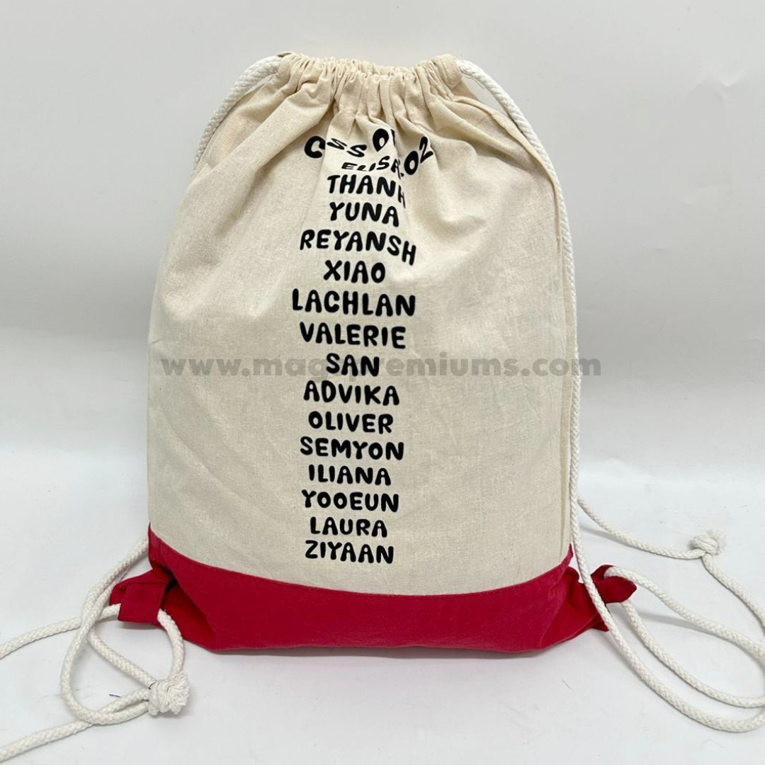 Cotton Backpack | Cotton Backpack Bag | Cotton Drawstring Bag