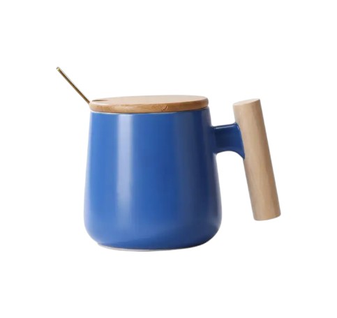 Custom Ceramic Mug with Wooden Lid | MAGS PREMIUM GIFTS SDN BHD